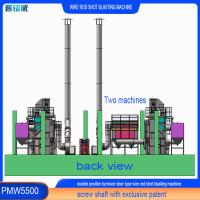 China Customization Wire Rod Coild Shot Blasting Machine with Two Mandrels Loading Door for sale