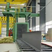 China Convenient Remote Control Operation Roller Table Shot Blasting Machine for Steel Pipe for sale