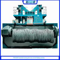 China Automatic Wire Surface Derusting Shot Blasting Machine with Two Mandrils and One Door for sale