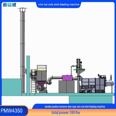 Китай Customizable PMW4350 Wire Rod Coil Shot Blasting Machine for Wire Surface Derusting продается