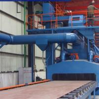 China Customizable Maximum Size Electric Roller Through Type Steel Plate Shot Blasting Unit for sale