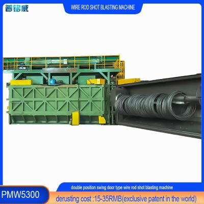 China Stainless Steel Wire Products Green Wire Rod Shot Blasting Machine PMW5300 16.8*12.4*5.8m Te koop