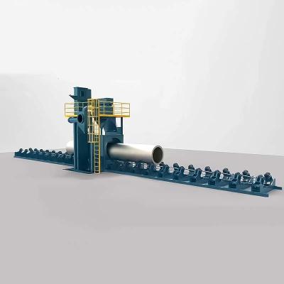 中国 Customized Pass Through Conveyor Shot Blasting Machine with Roller Work Piece Width 1500mm 販売のため