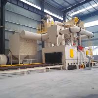 China Custom Different Colors Roller Conveyor Shot Blasting Machine for High Cleanliness for sale