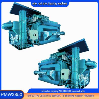 China High Cleanliness Corrosion Proof Rod Coil Wire Shot Blasting Machine for Bearing Steel Te koop
