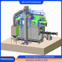 China Single Position Hanging Wire Rod Coil Shot Blasting Machine with Customization Option for sale
