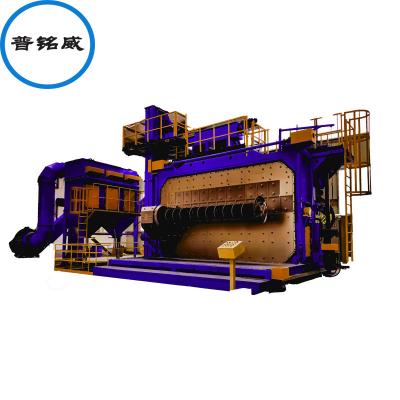 China Double Position Turnover Door Wire Rod Shot Blasting Machine with Fasteners 9.5*6.1*6.9m Te koop