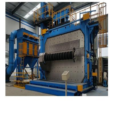 China Double Position Turnover Door Wire Rod Shot Blasting Machine with Fasteners 9.5*6.1*6.9m à venda