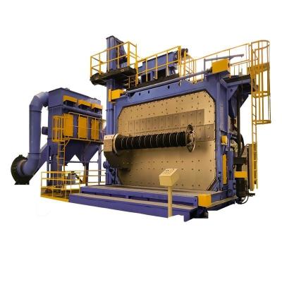 China Double Position Turnover Door Wire Rod Shot Blasting Machine with Fasteners 9.5*6.1*6.9m à venda