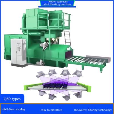 Chine Roller Conveyor Shot Blasting Machine for High Cleanliness Rust and Heat Scale Removal à vendre