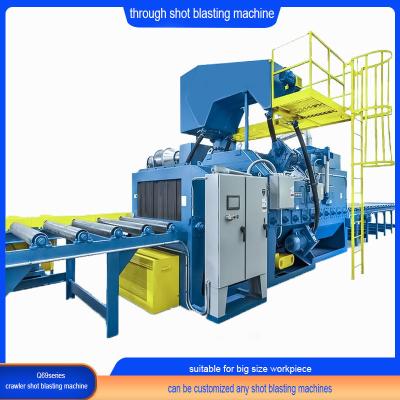 Cina Electric Roller Conveyor Shot Blasting Cleaning Machine for Cleaning Workpiece Surfaces in vendita