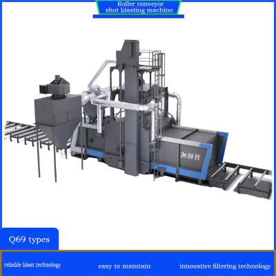 Cina Pumingwei Multiple Blast Wheels Roller Conveyor Shot Blasting Cleaning Machine Customized in vendita
