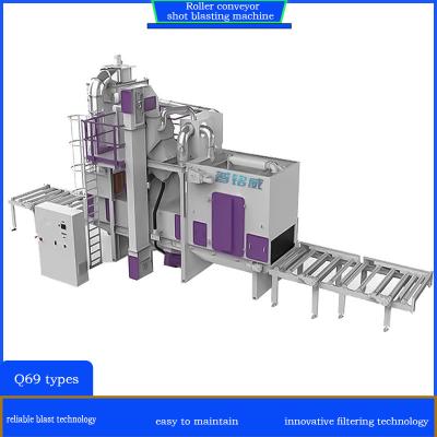 Cina Pumingwei Multiple Blast Wheels Roller Conveyor Shot Blasting Cleaning Machine Customized in vendita