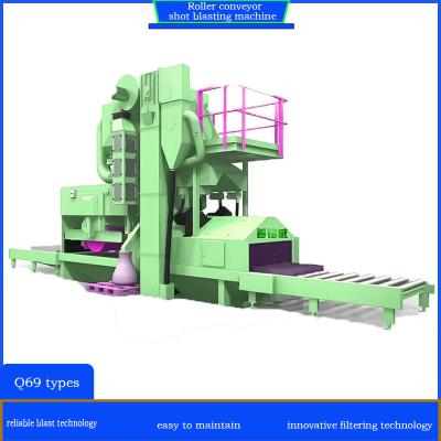 Cina Pumingwei Multiple Blast Wheels Roller Conveyor Shot Blasting Cleaning Machine Customized in vendita