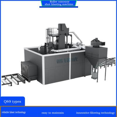 China Customizable Roller Conveyor Shot Blasting Machine for High Capacity Production Lines zu verkaufen