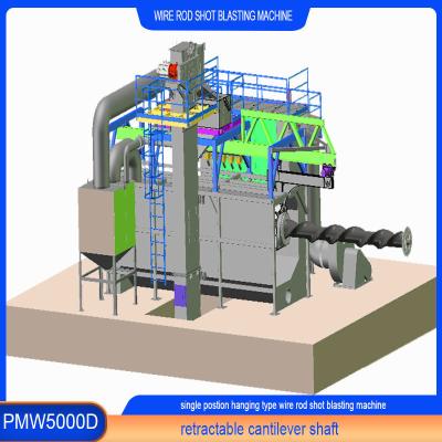 China Electric Coil Rod Shot Blasting Machine 6.5-42 mm with 2-4 Coils Per Hour Efficiency for sale