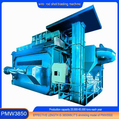 China High Cleanliness Coil Rod Shot Blasting Machine 8-42 mm for Customized Wire Diameter Te koop