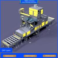 China Cleaning Workpiece Surface Roll Conveyor Shot Blasting Machine with Automatic Paint System for sale