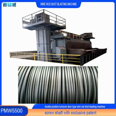 China 18-35RMB/T Derusting Cost Draadstaaf spoel Shot Blasting Machine met zak stofverzamelaar Te koop