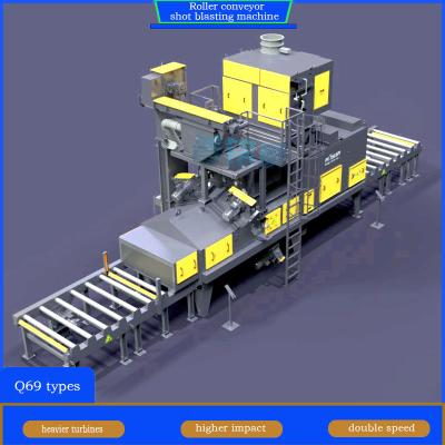 Cina Conveyor Transporting Roller Through Shot Blasting Machine for Industrial Applications in vendita
