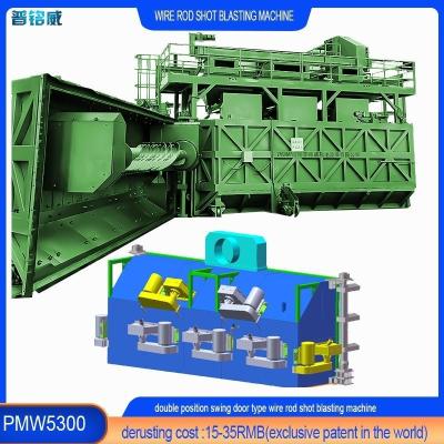 China High Cleanliness Super Wear-Resisting Alloy Steel Plate Wire Rod Shot Blasting Machine à venda