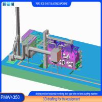 China Production Efficiency 3-6 Coils Per Hour Wire Surface Derusting Shot Blasting Machine for sale