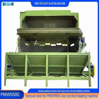 China Customizable 5.5 M Electric Wire Rod Coil Shot Blasting Machine for Main Shaft Length Te koop