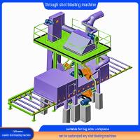 China 6*30 Steel Pipe Inner and Outer Wall Through Type Shot Blasting Machine for sale