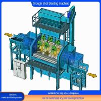 China Electric Fuel High Cleanliness Profiles Roller Through Type Shot Blasting Machine for sale