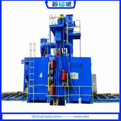 China Electric Fuel High Cleanliness Profiles Roller Through Type Shot Blasting Machine Te koop