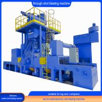 China Electric Fuel High Cleanliness Profiles Roller Through Type Shot Blasting Machine for sale