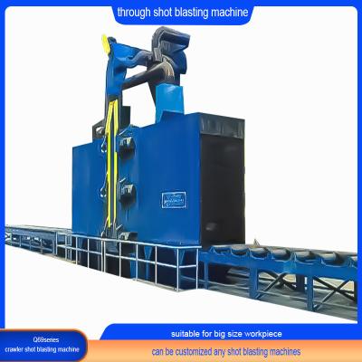 China Steel Structure Parts Roll Conveying Shot Blasting Machine for Customized Production en venta