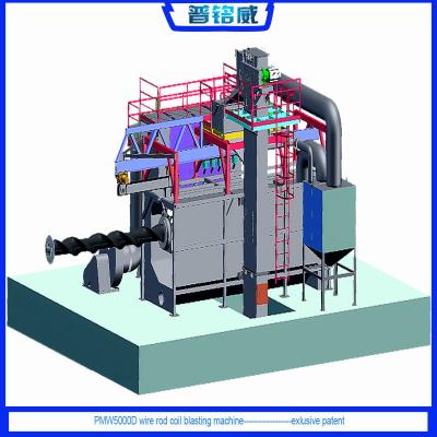 Cina 150 Kw Total Power Electric Wire Rod Shot Blasting Machine Automatic in vendita