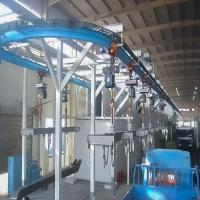 China International Standard Overhead Conveyor Rail Shot Blasting Machine for Multiple Hooks for sale