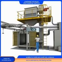 China Light Metal Casting Overhead Shot Blasting Machine with Customization and Multiple Hooks for sale