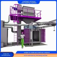 China Light Metal Casting Overhead Shot Blasting Machine with Customization and Multiple Hooks for sale