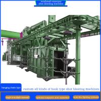 China Electric Overhead Continuous Chain Conveyor Shot Blasting Machine for Blasting Process for sale