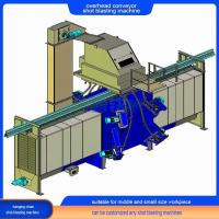 China Automatic Overhead Rail Hook Conveyor Shot Blasting Machine with Compact and Rugged Design for sale