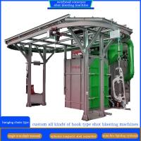 China Multiple Hooks Hanger Overhead Monorail Shot Blasting Machine for Welded Structures for sale