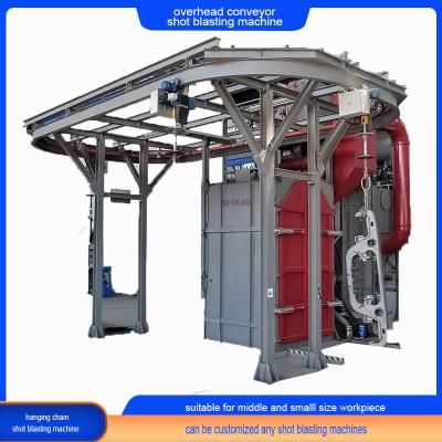 Cina Overhead Suspended Load Monorail Conveyor Shot Blasting Machine with Multiple Hooks One in vendita
