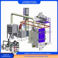 China Electric Overhead Monorail Conveyor Shot Blasting Machine with Hook 20 Years Experience for sale