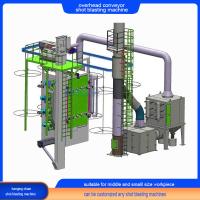 China Automatic Continuous Overhead Rail Conveyor Shot Blasting Machine for Forging Parts for sale