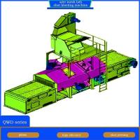 China Automatic Wire Mesh Belt Conveyor Shot Blasting Machine with High Blasting Capacity for sale