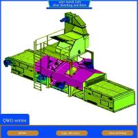China Automatic Wire Mesh Belt Conveyor Shot Blasting Machine with High Blasting Capacity for sale