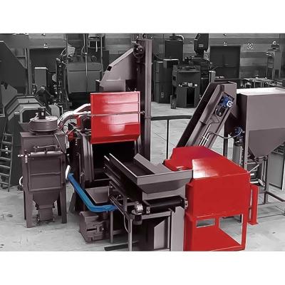 China Crawler Abrator Red Tumble Belt Shot Blasting Machine with The Max Single Weight 25kg for sale
