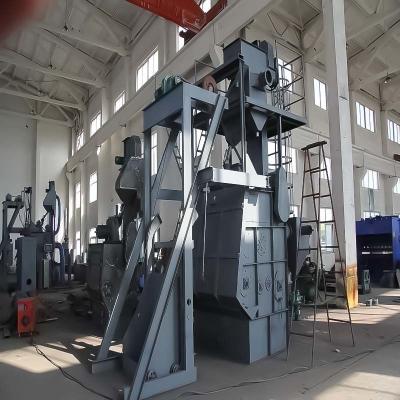 China Surface Cleaning Rubber Crawler Type Shot Blasting Machine with Centrifugal Blast Wheel for sale