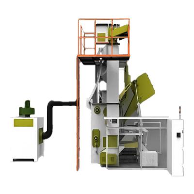 Cina Customized Crawler Rubber Belt Shot Blasting Machine with Bag Dust Collector Guaranteed in vendita