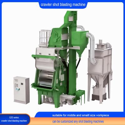 中国 Custom Tumble Rubber Belt Shot Blasting Machine for Crawler Abrator on Workpiece Surface 販売のため