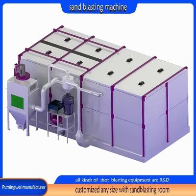 Cina Advanced Multiple Colors Sandblasting Booth Equipment for Customized Production Needs in vendita