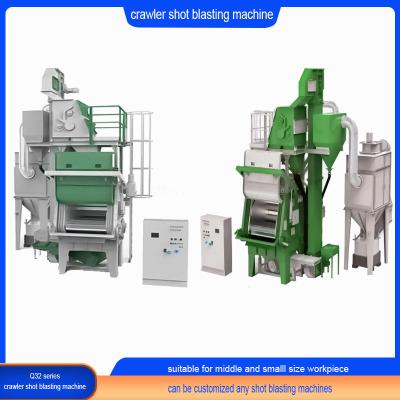 China High Cleanliness Tumble Belt Shot Blasting Machine with Continuous Molded Rubber Belt for sale